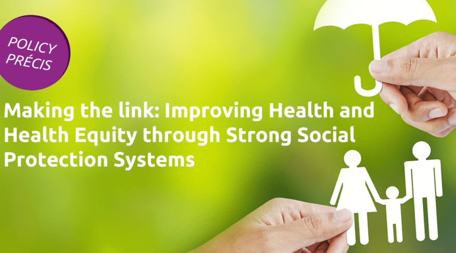 Making the link: Improving Health and Health Equity through Strong ...